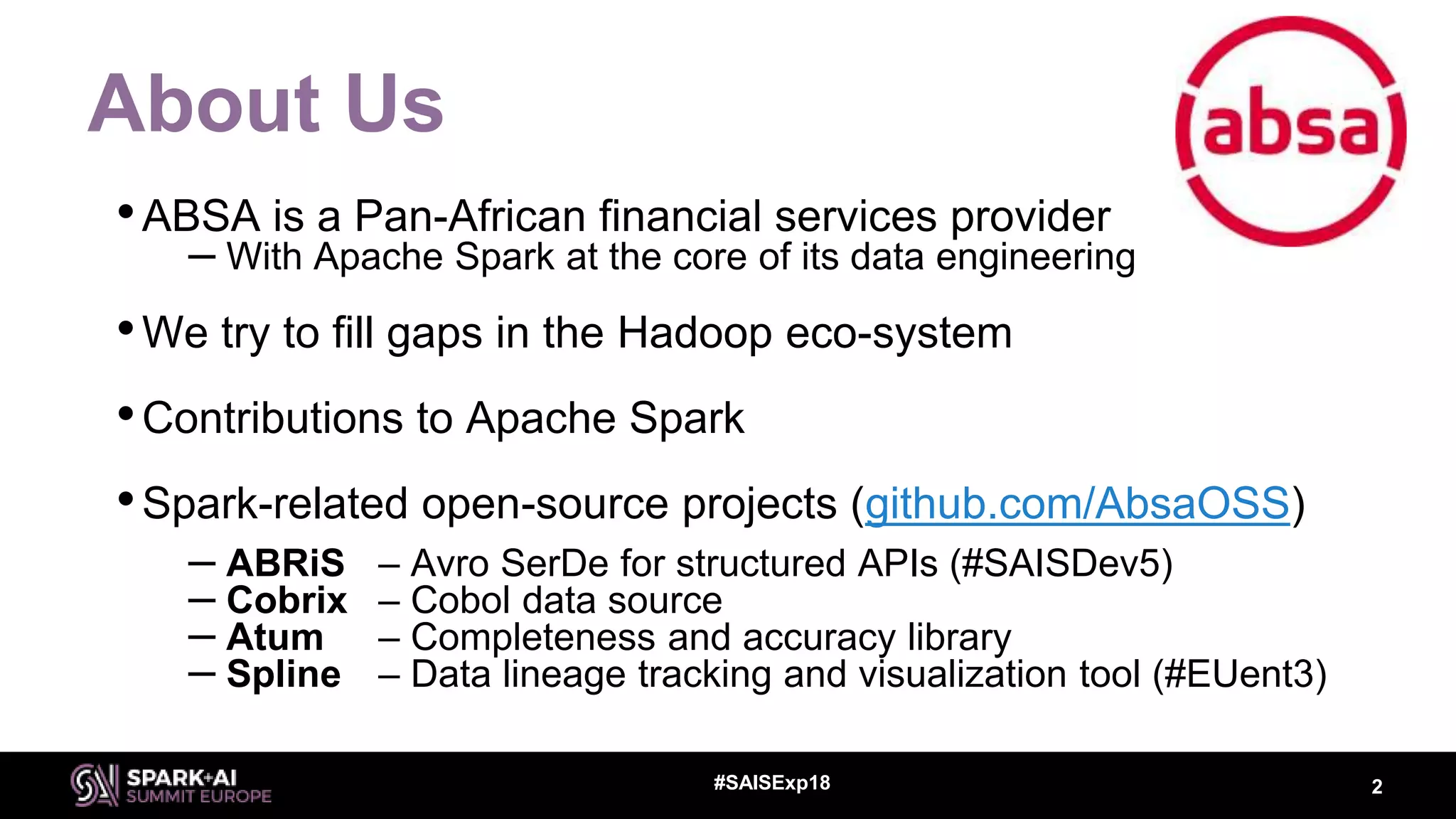 Spline: Data Lineage For Spark Structured Streaming | PPT