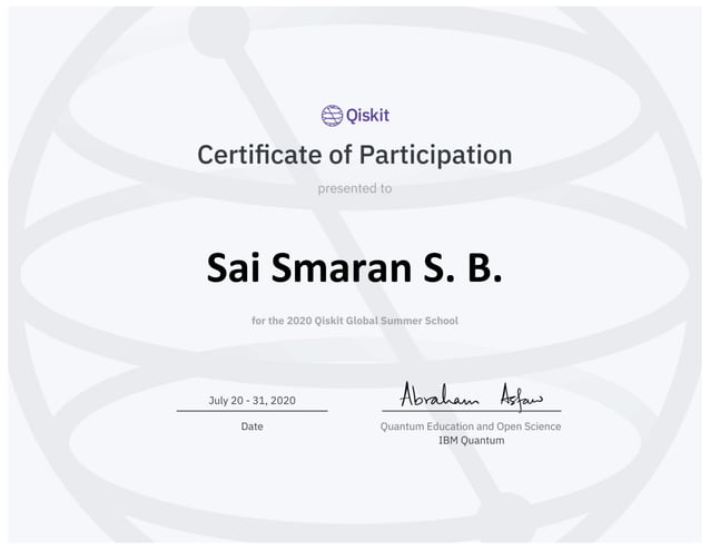 Qiskit Global Summer School Pdf