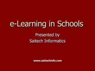 Elearning For Schools