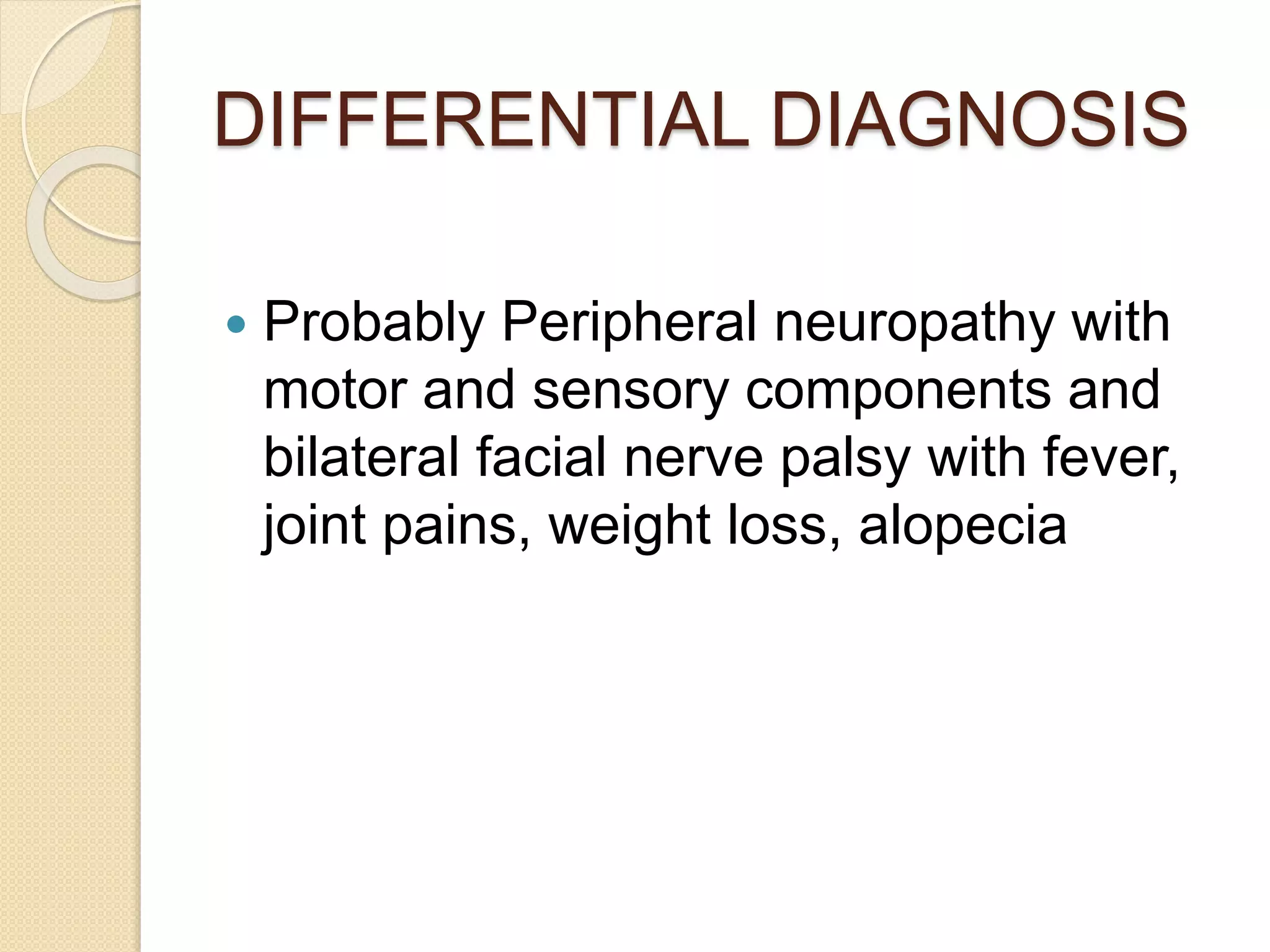 RARE PRESENTATION OF BILATERAL FACIAL NERVE PALSY | PPTX