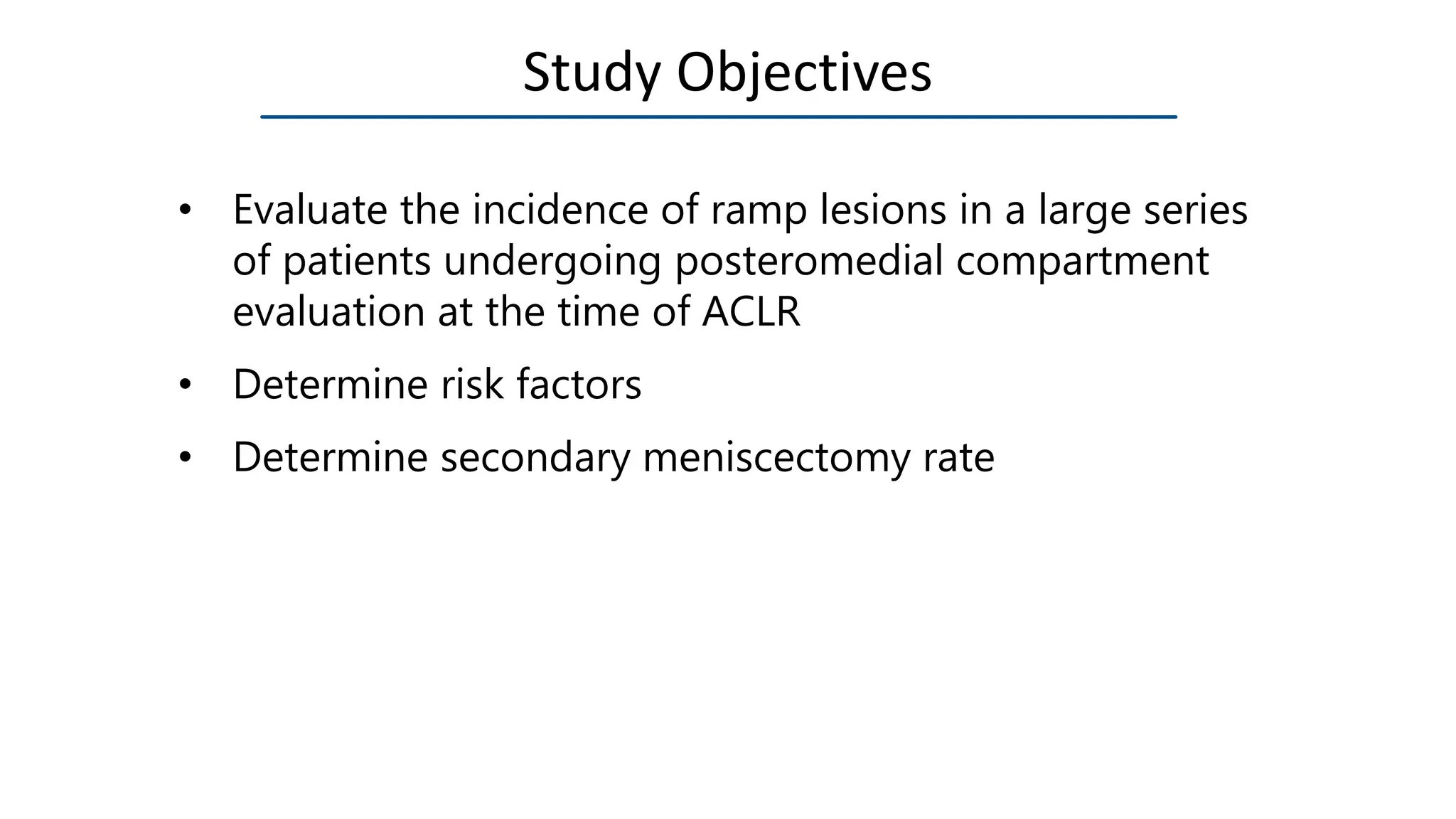 Ramp lesions in the ACL-Injured Knee | PPTX
