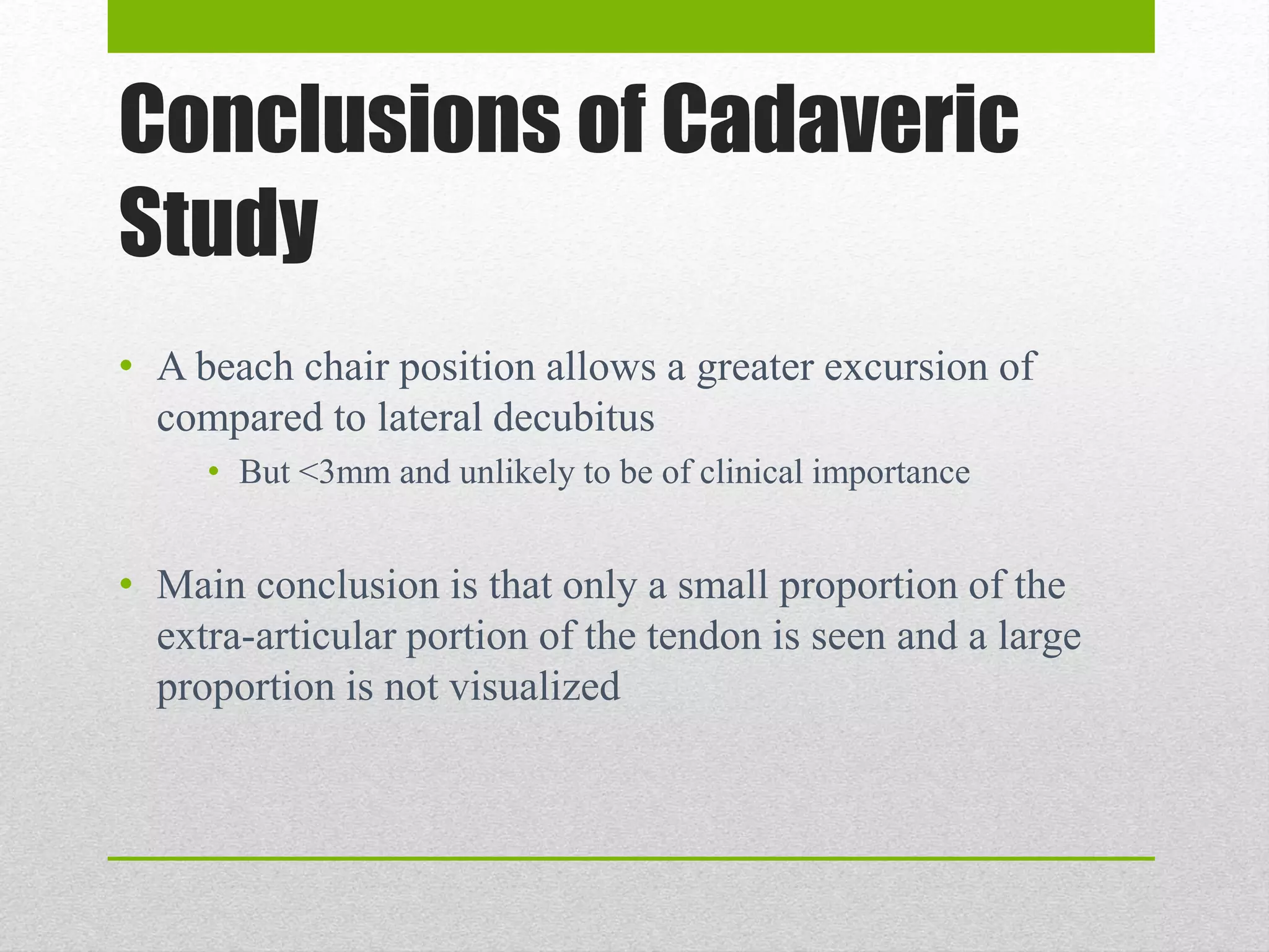 Shoulder arthroscopy does not adequately visualise pathology of the LHB ...