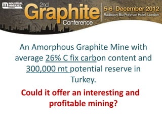 Sait uysal presentation - amorphous graphite | PPTX | Commodities | Economy