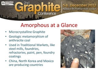 Sait uysal presentation - amorphous graphite | PPTX | Commodities | Economy