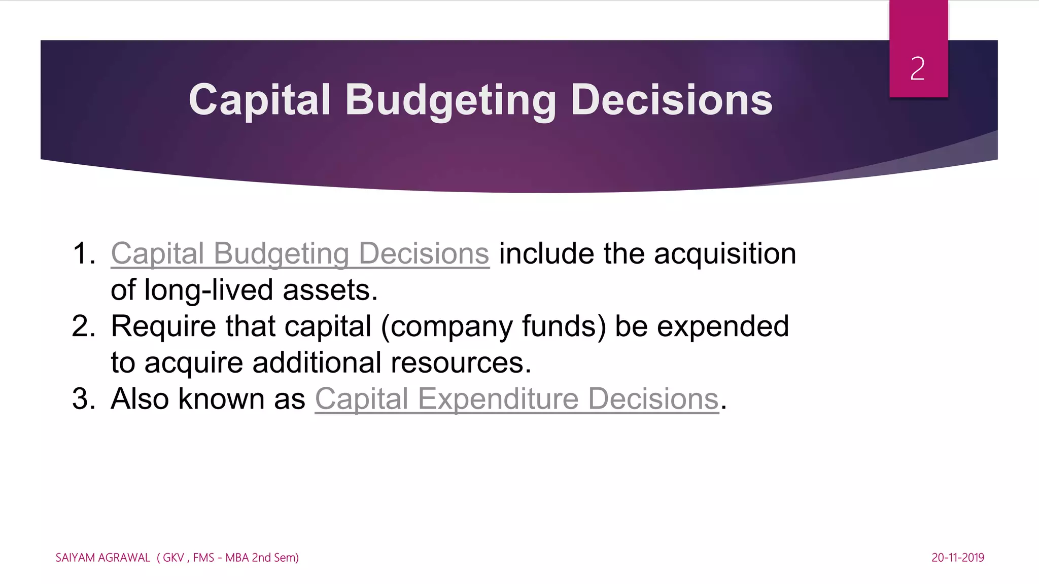 Capital budgeting fundamentals | PPTX | Stocks and Bonds | Personal Investing