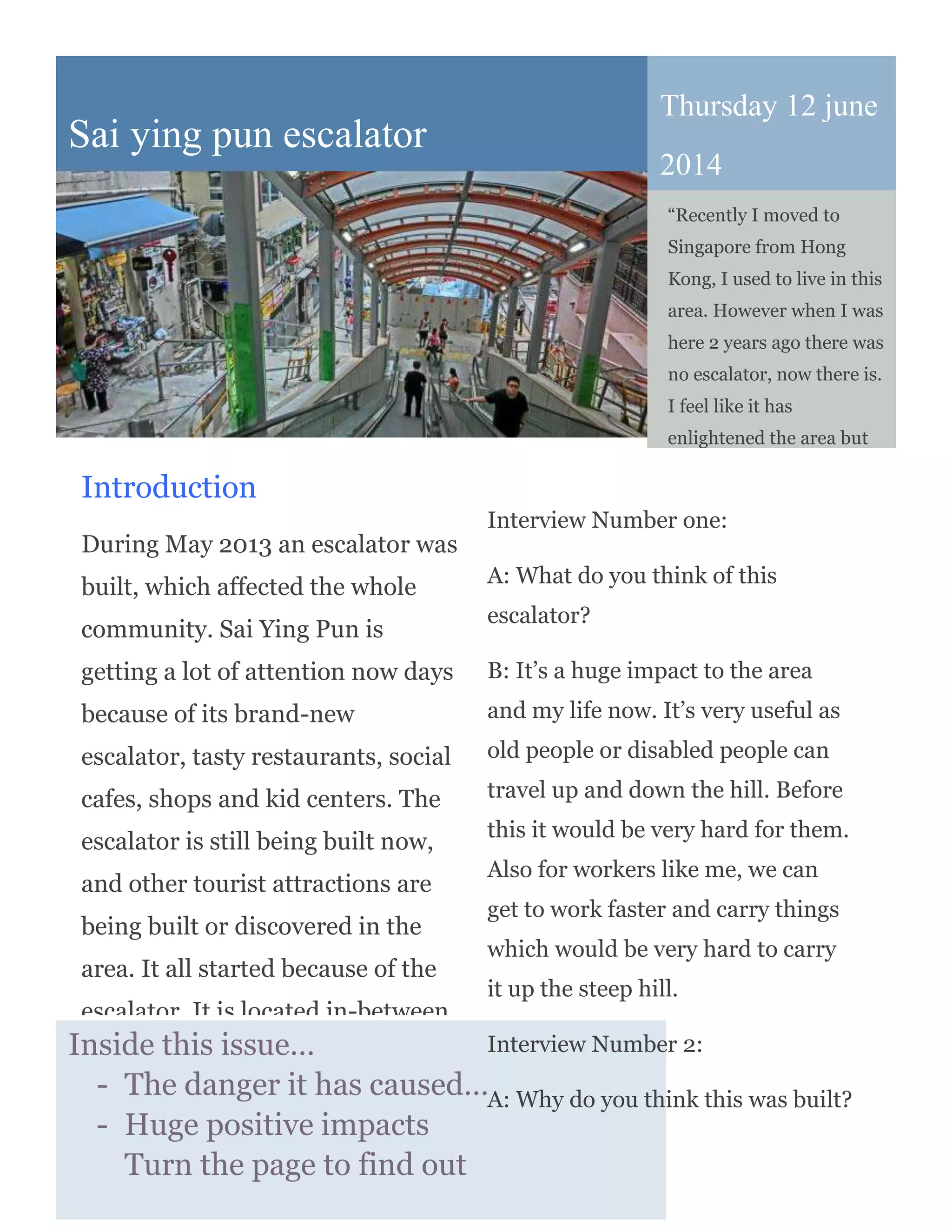 Sai ying pun escalator | PDF