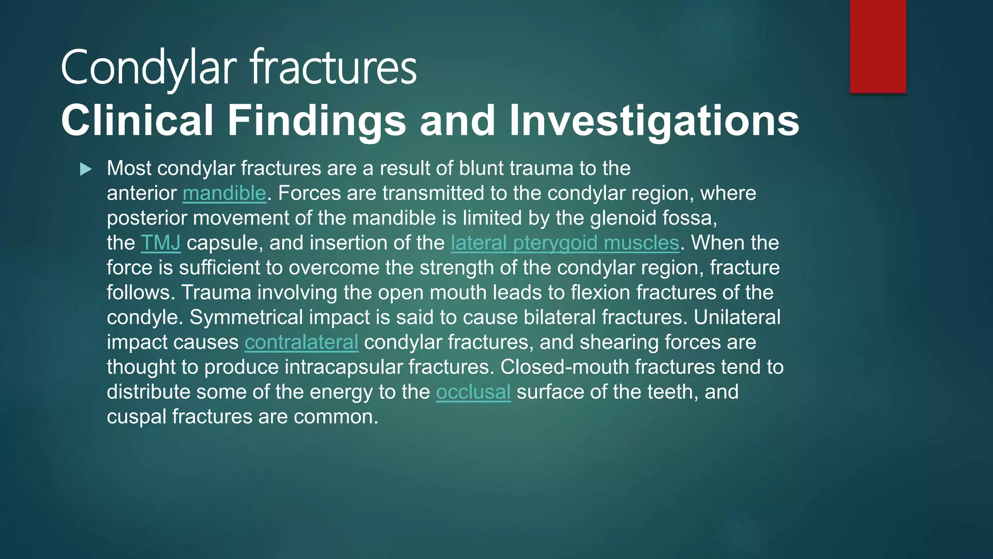 Condylar fracture | PPTX