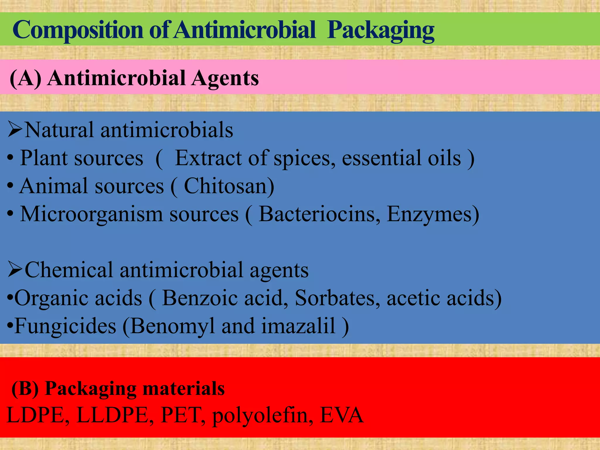 Antimicrobial packaging in food | PPTX