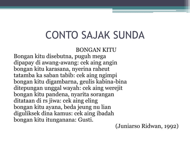 Sajak Sunda | PPTX