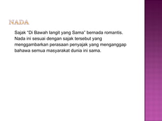 Sajak ~ di bawah langit yang sama2 | PPT