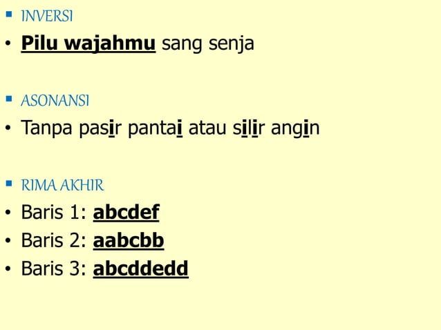 Sajak Senja Di Palang Besi | PPTX
