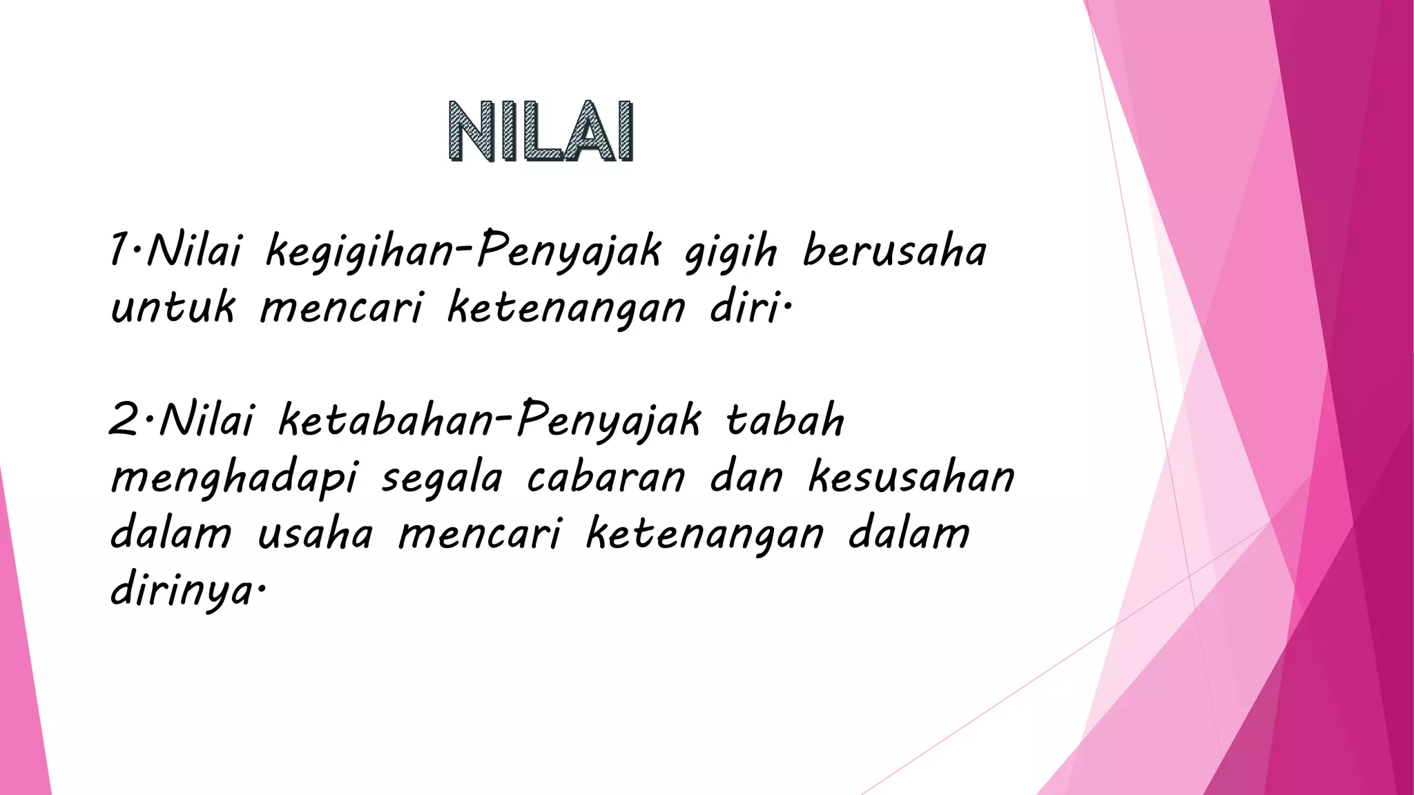 Sajak ketenangan | PPTX