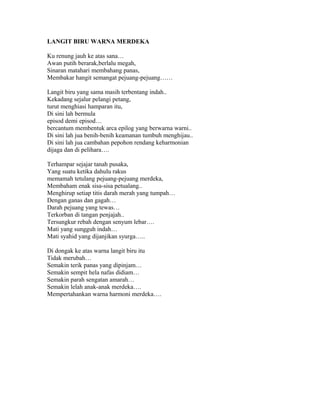 Sajak merdeka | PDF
