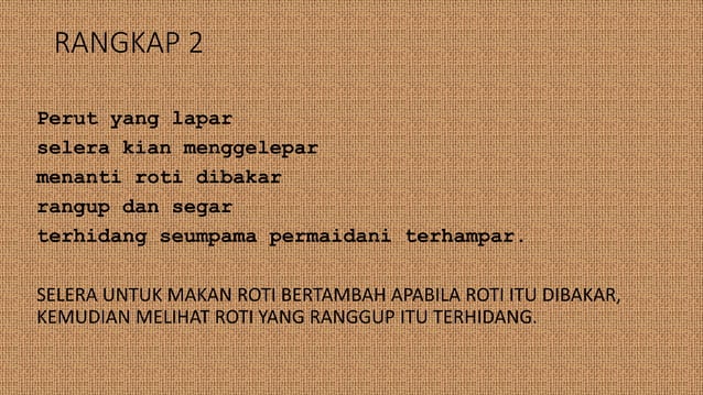 SAJAK ROTI | PPT