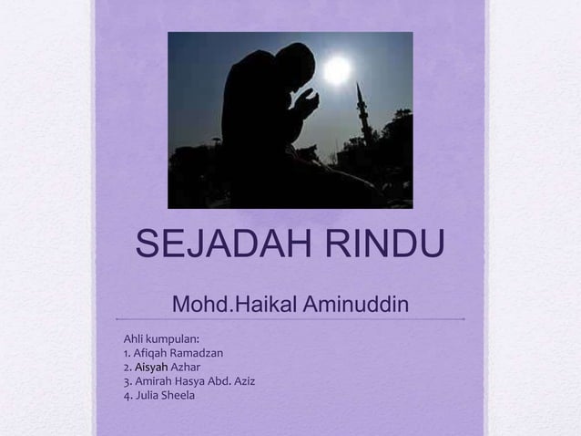 Sajak sejadah rindu | PPT