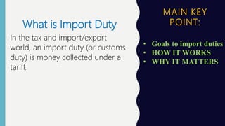 Import & export Duties of Bangladesh | PPTX