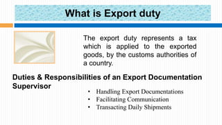 Import & export Duties of Bangladesh | PPT