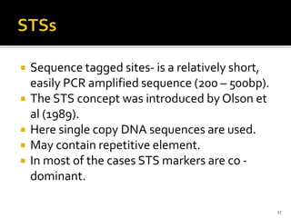 Molecular Markers | PPTX