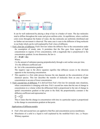 mathematical models for drug release studies | PDF