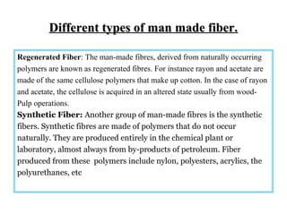 Fundamentals of Textile & Man made fiber | PPT