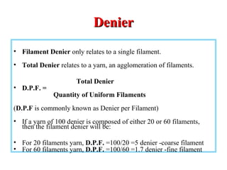Fundamentals of Textile & Man made fiber | PPT