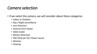 CCTV System - Close circuit television System - UCJ | PPTX