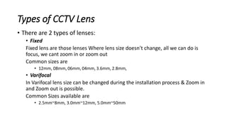 CCTV System - Close circuit television System - UCJ | PPTX