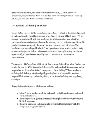 Sajeev Kale_ Positioning ZChem Specialities as a Global Leader in NDT ...