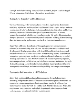 Sajeev Kale_ Positioning ZChem Specialities as a Global Leader in NDT ...