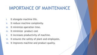Machine Technology and Maintenance of Textile Machinary | PPTX