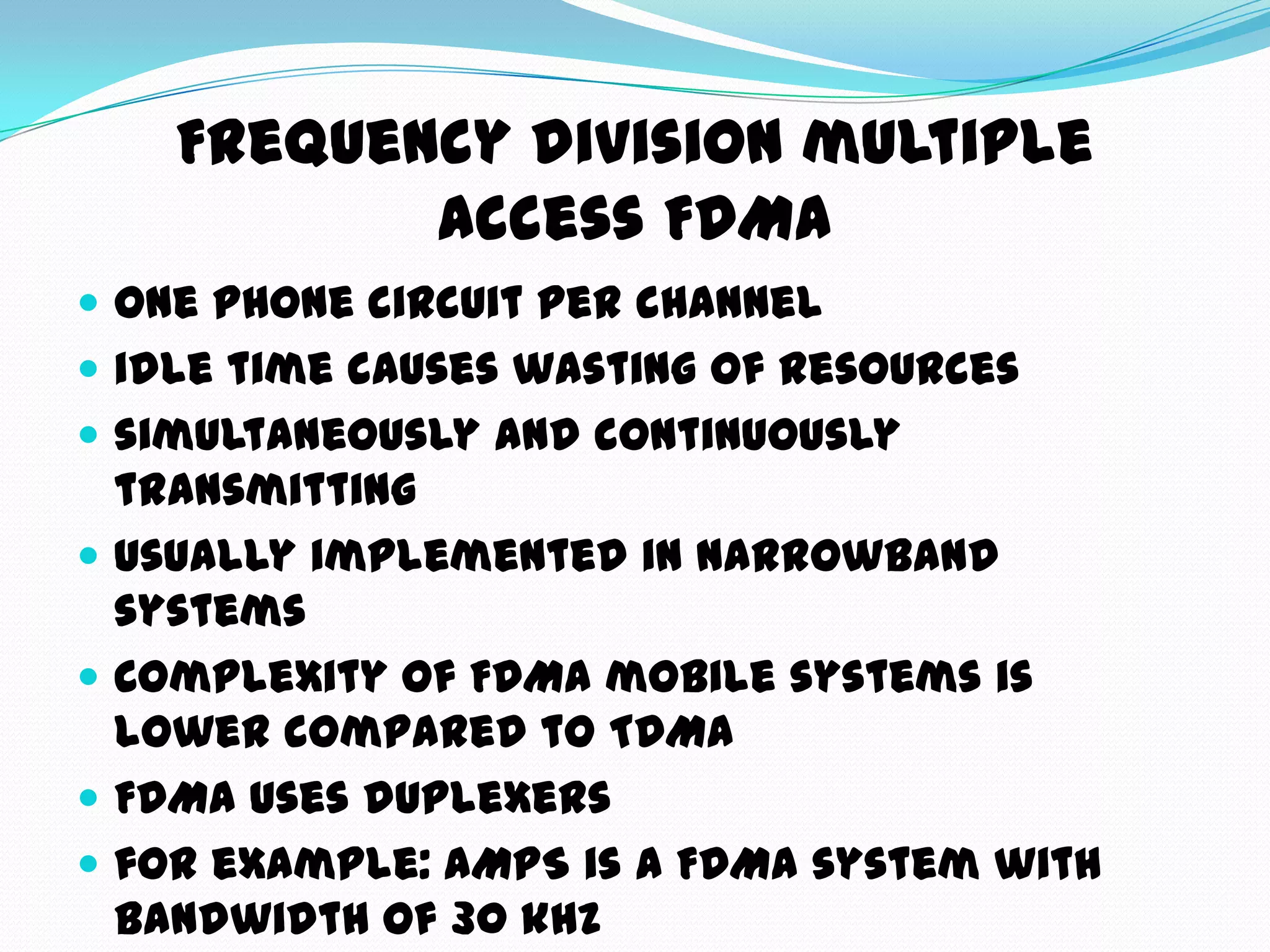 multiple access techniques used in wireless communication | PPTX | Computer Networking | Computing