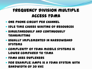 multiple access techniques used in wireless communication | PPTX