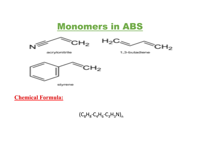 ABS (Acrylo-nitrile Butadiene Styrene) | PPTX