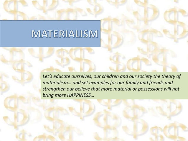 Materialism | PPTX