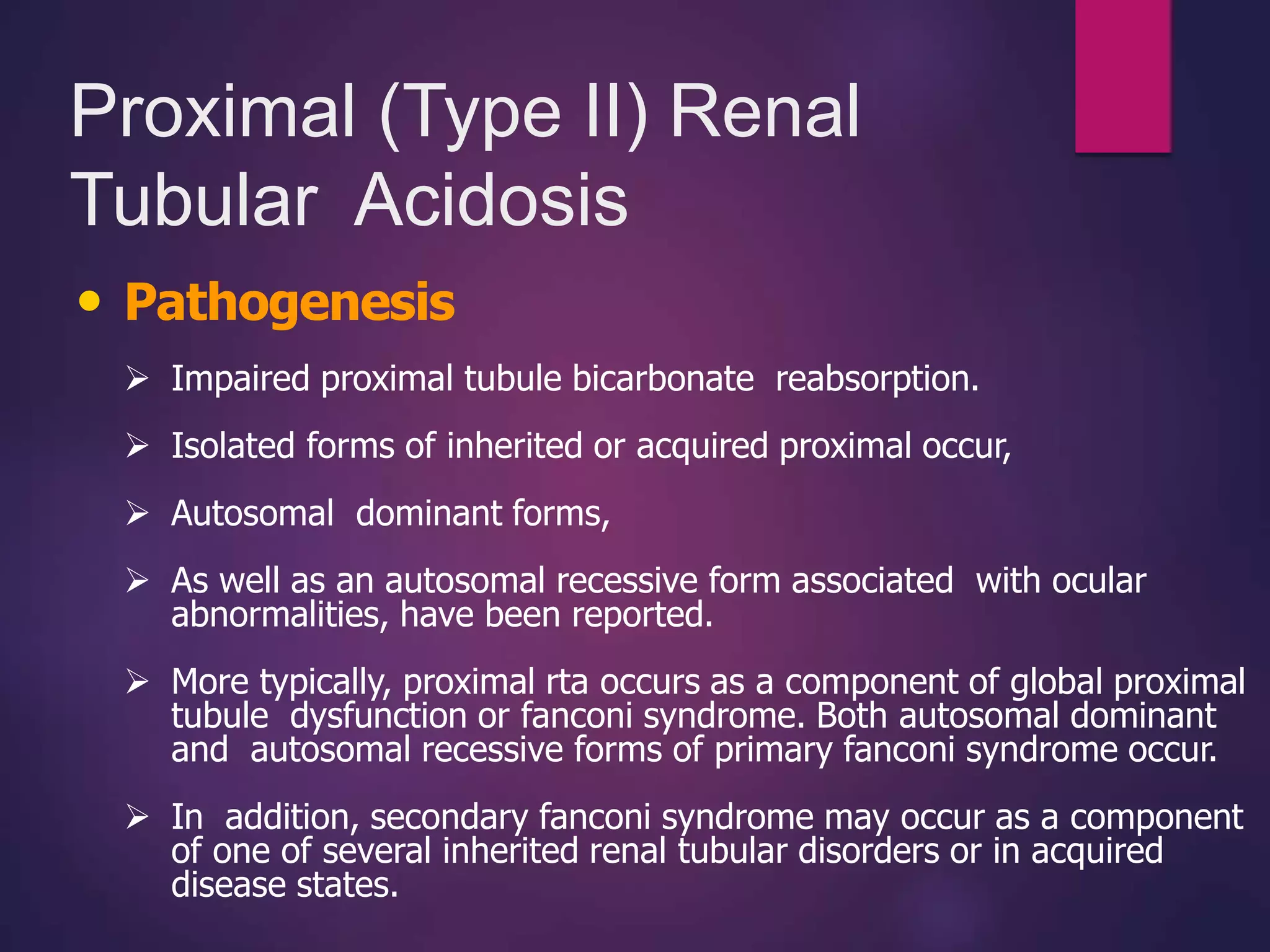 RENAL TUBULAR ACIDOSIS | PPTX