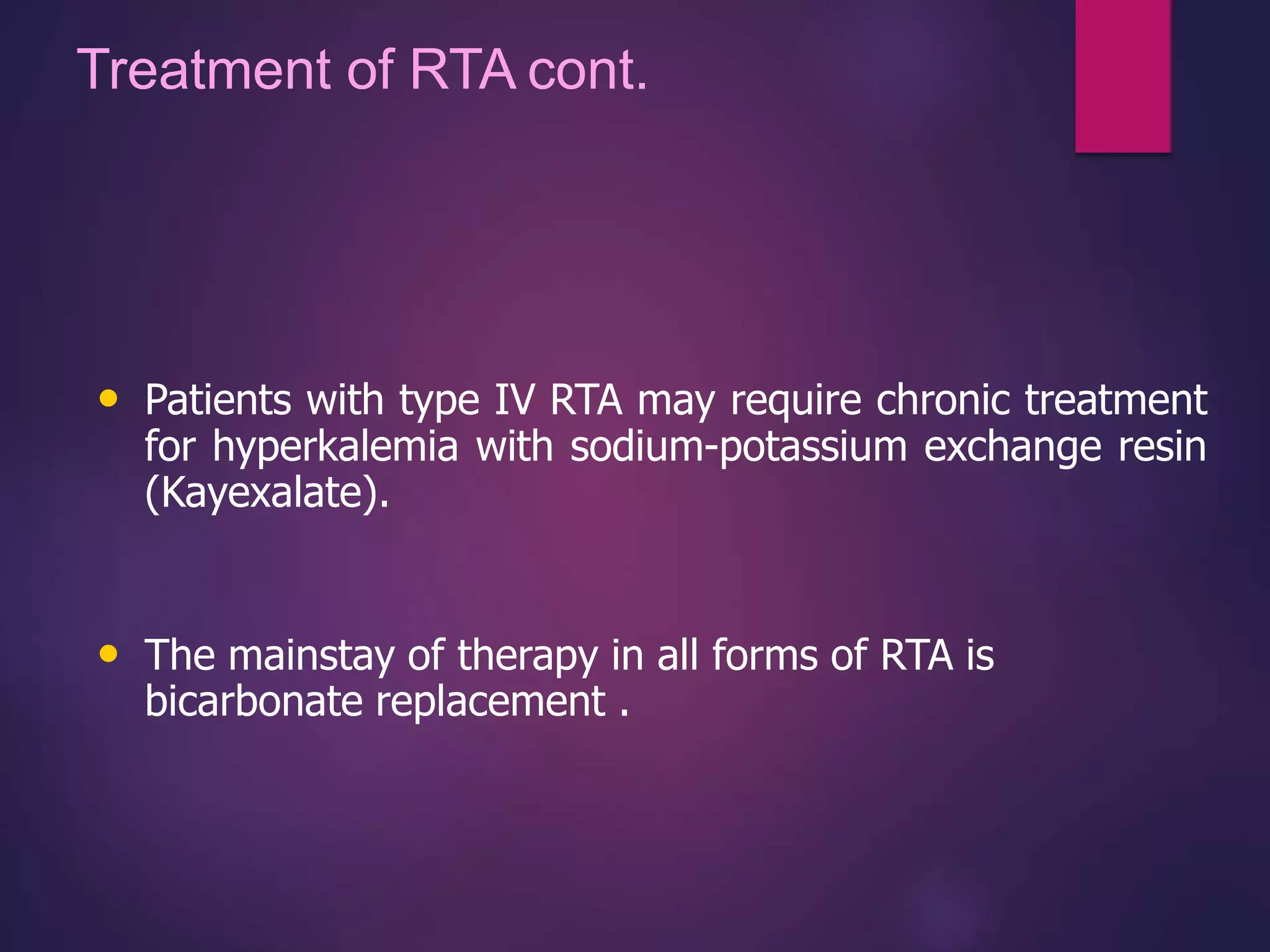 RENAL TUBULAR ACIDOSIS | PPTX