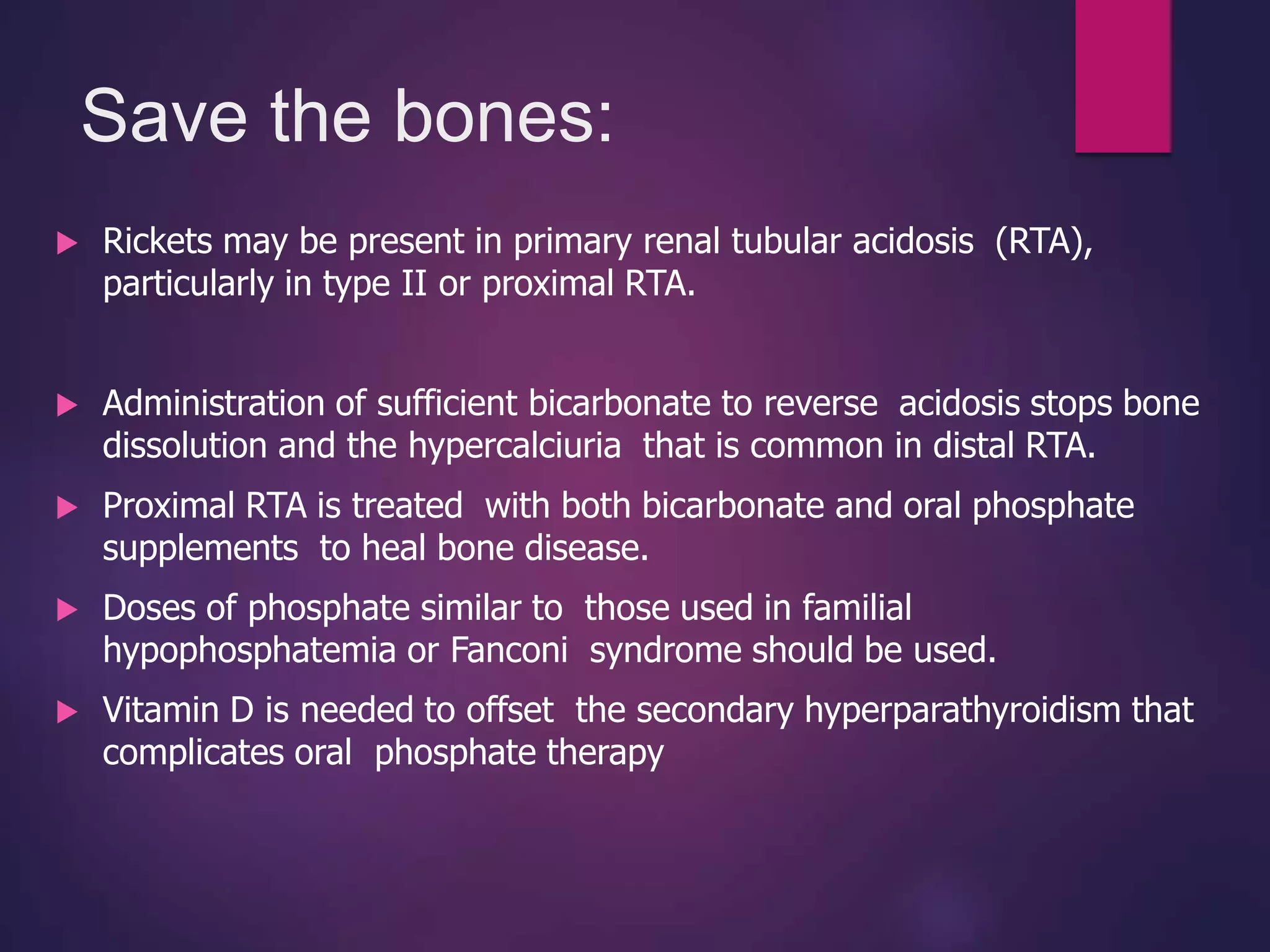 RENAL TUBULAR ACIDOSIS | PPTX