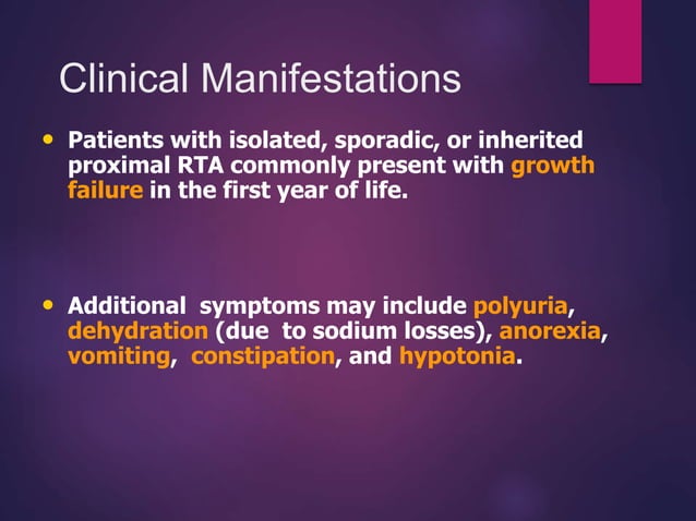 RENAL TUBULAR ACIDOSIS | PPTX | Endocrine and Metabolic Diseases ...