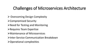chalenges in microservices | PPT