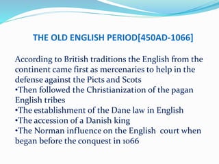 Ages of English Literature | PPTX
