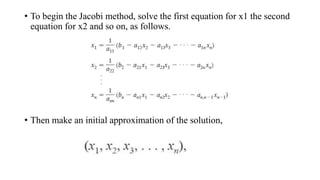 jacobi method | PPT