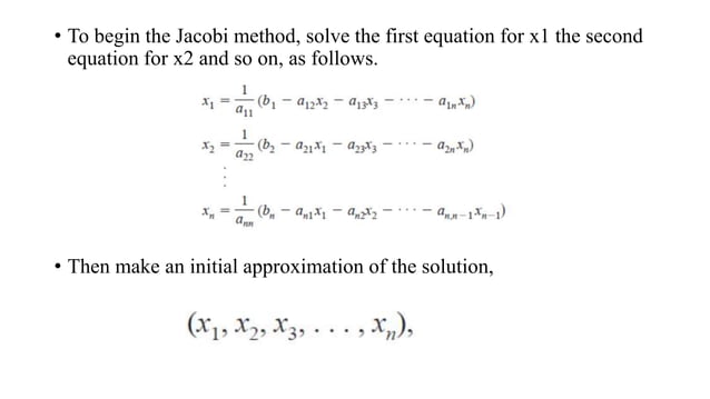 jacobi method | PPT
