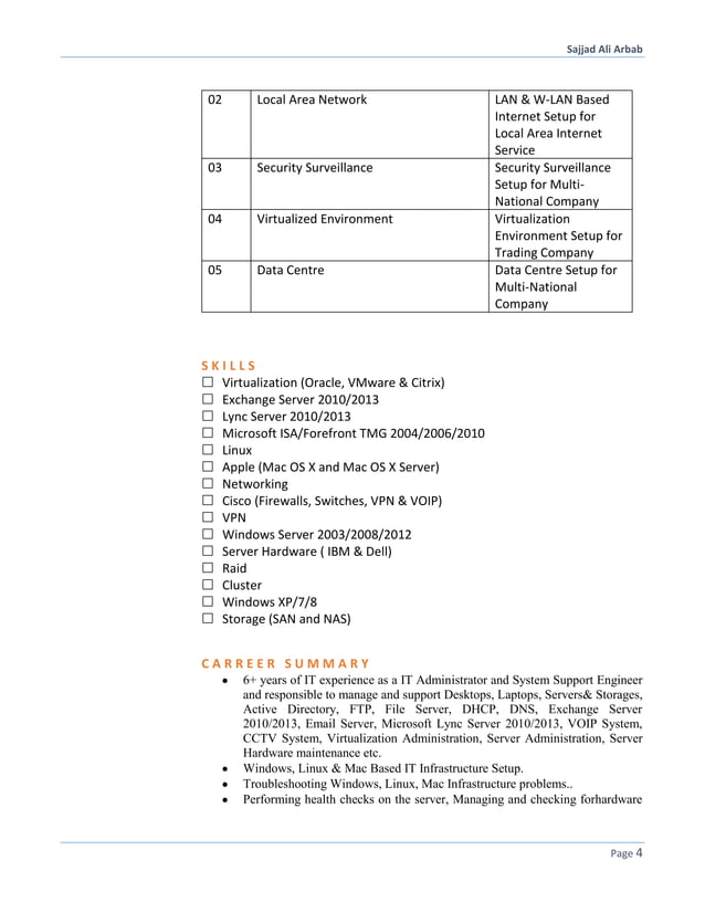 Sajjad ali arbab cv new | DOCX