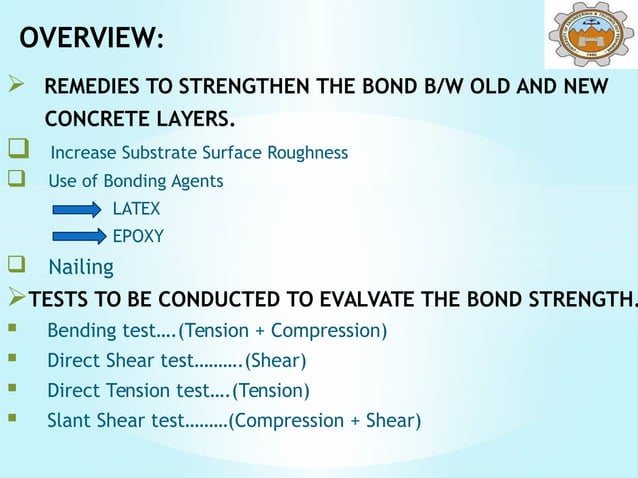 Bonding old and new concrete | PDF