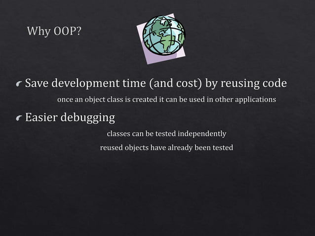Object Oriented Programming Ppt Ppt