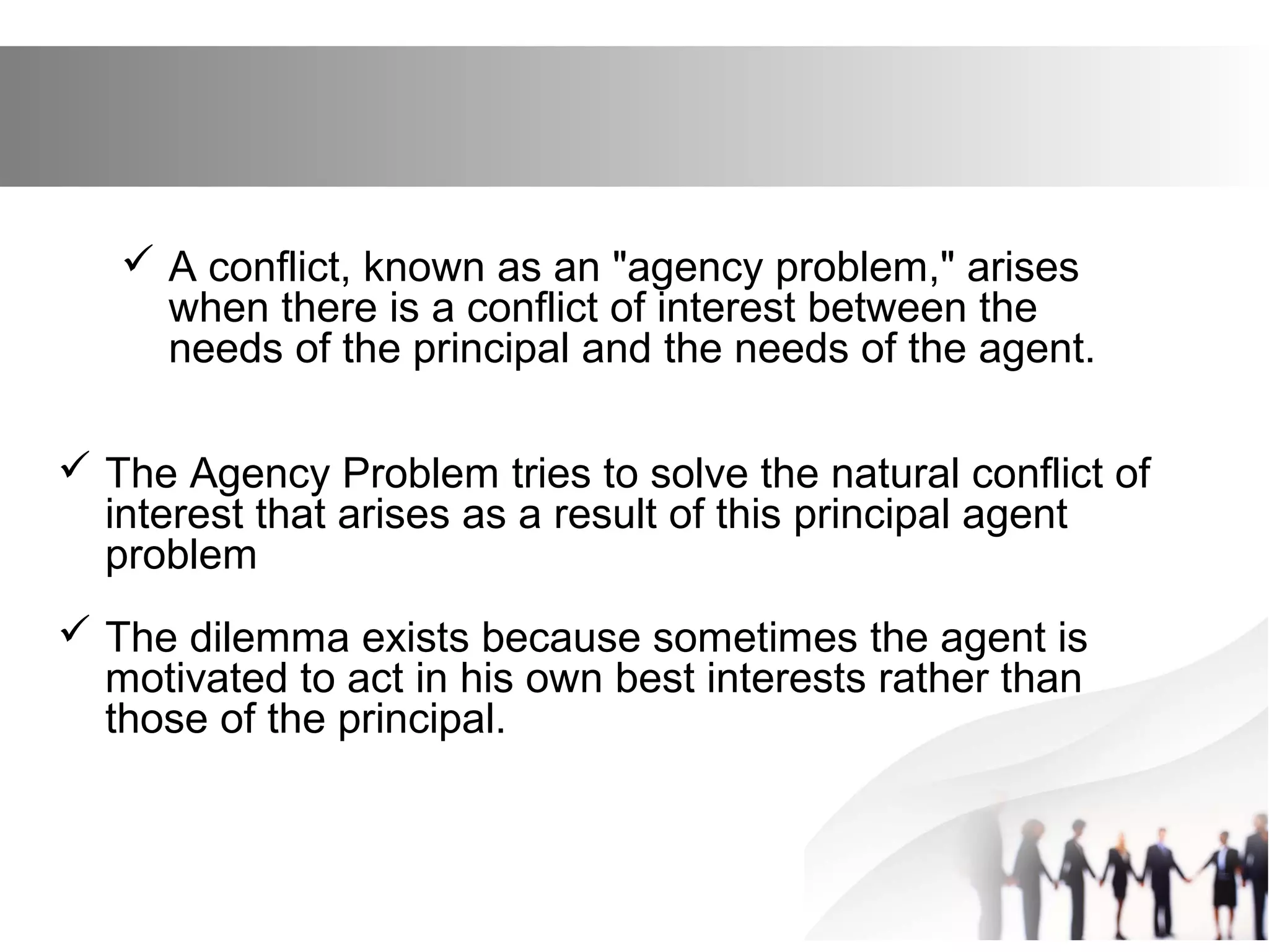 AGENCY PROBLEMS | PPT