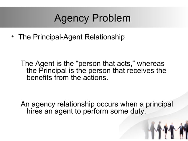 AGENCY PROBLEMS | PPT