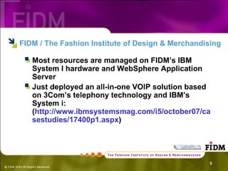 FIDM @ Sakai Conference 2007 | PPT