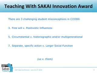 Sakai presentation (bowman) | PPT | Education