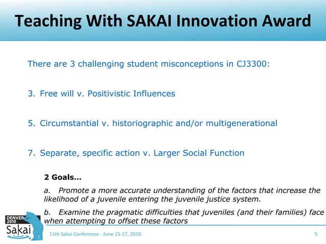 Sakai presentation (bowman) | PPT | Education